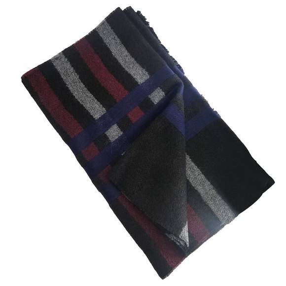 Hugo Boss | Accessories | New Hugo Boss Men Check Scarf In Black ...